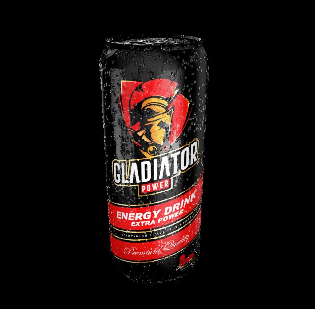 FAEL DESIGN Studio | Gladiator Power Drink Packaging Design