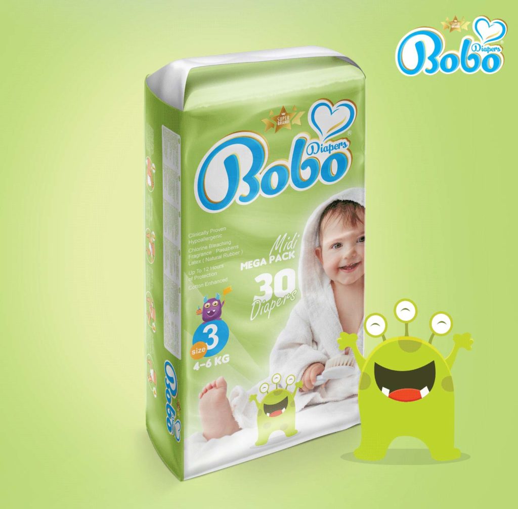FAEL DESIGN Studio | BOBO® | Packaging Design Diapers Packaging Design